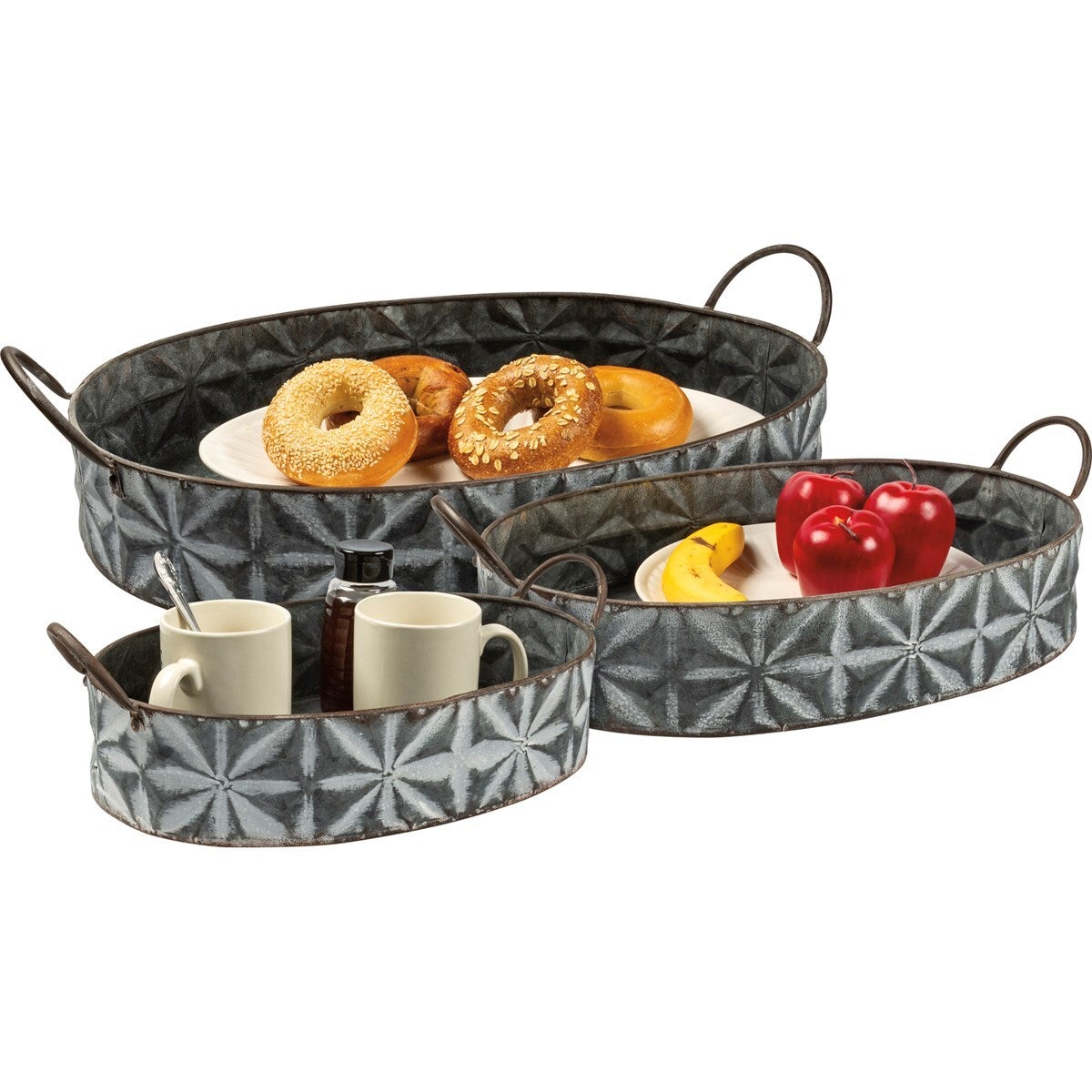 3 Nesting Metal Tray Set | The Cozy Nest